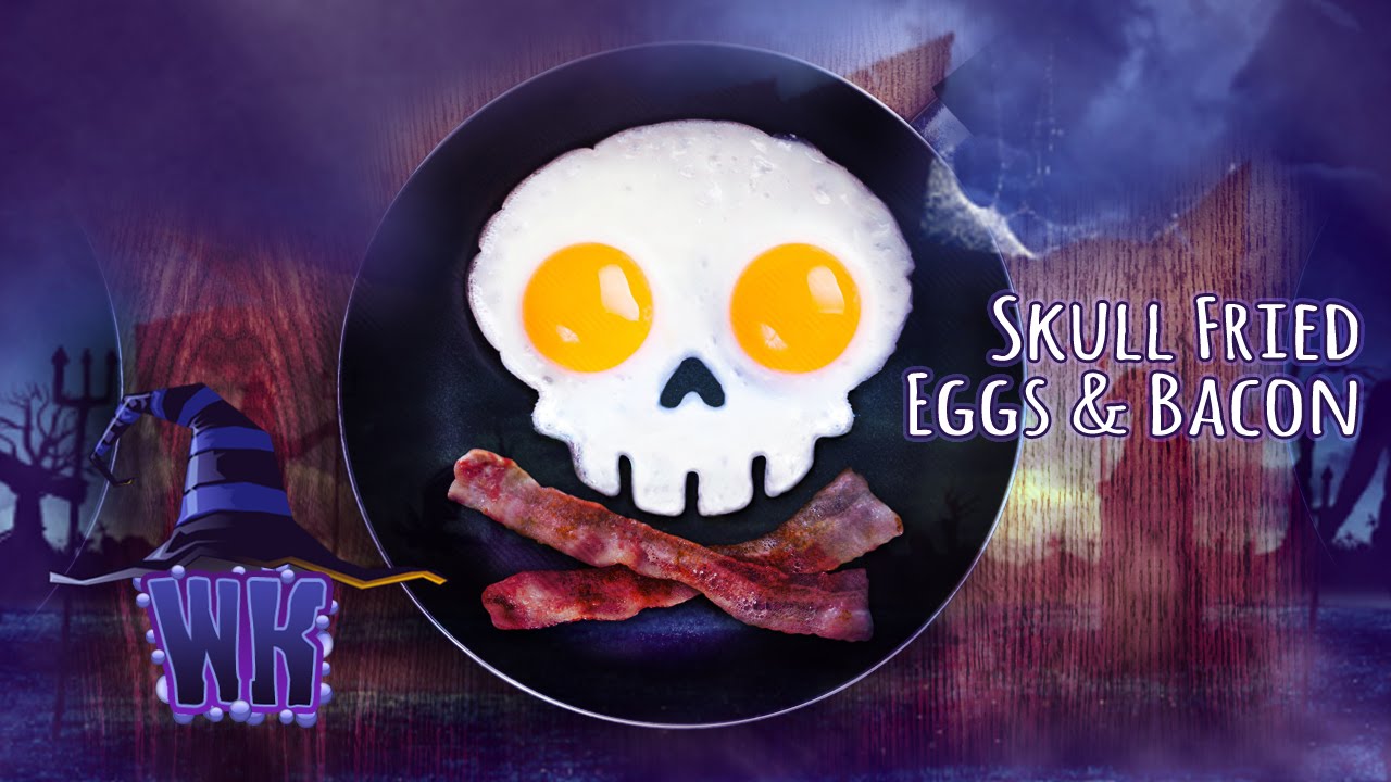 Skull Fried Eggs & Bacon - Witches Kitchen Episode 001 - YouTube