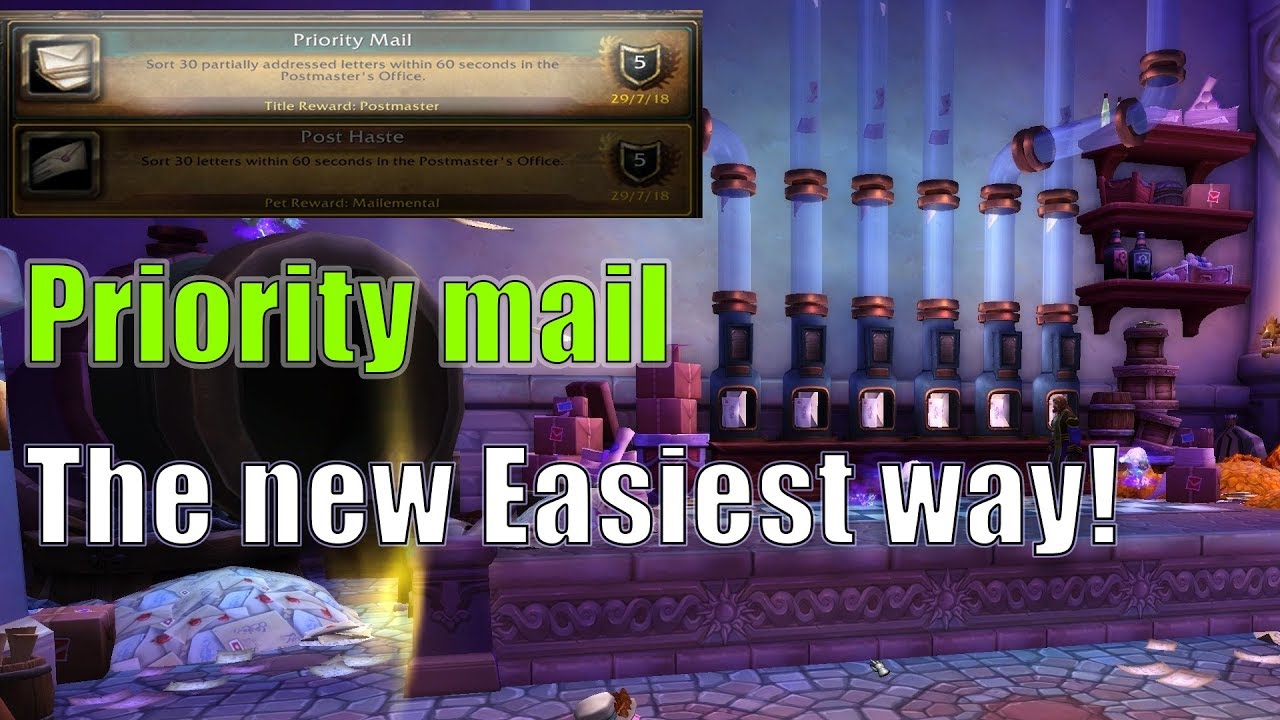 WoW: Priority mail Achievement - The easiest way! - YouTube