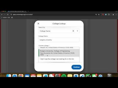 Filling Out Information Within the Common App - YouTube