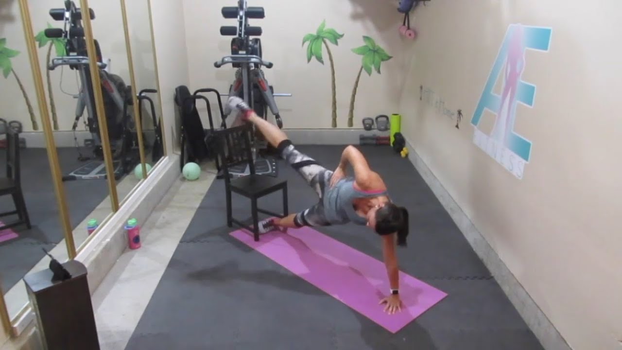 Anna's Workout #77 Planking to 6 Pack Abs - YouTube