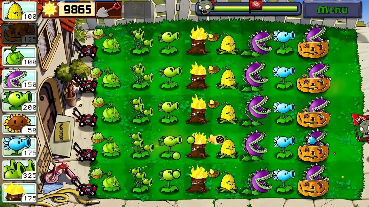 Plants vs Zombies Hack: *Advanture Day* Mega CHALLENGE! | Pvz Gameplay ...