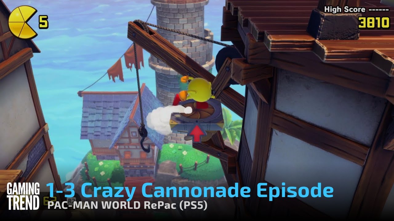 PAC-MAN WORLD RePac (PS5) - 1-3 Crazy Cannonade Episode - YouTube