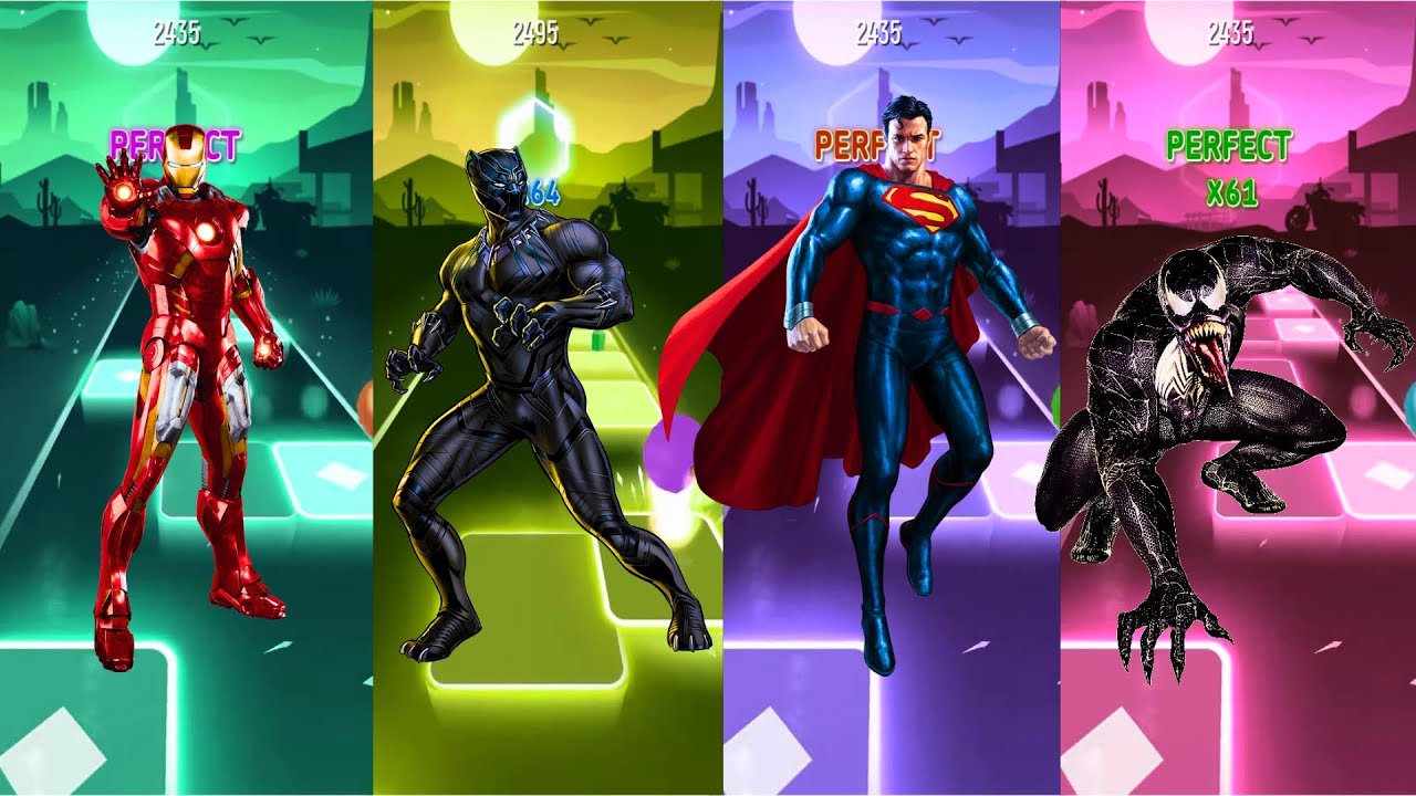 Step into the Superhero Dance Arena: Iron Man, Black Panther, Superman ...