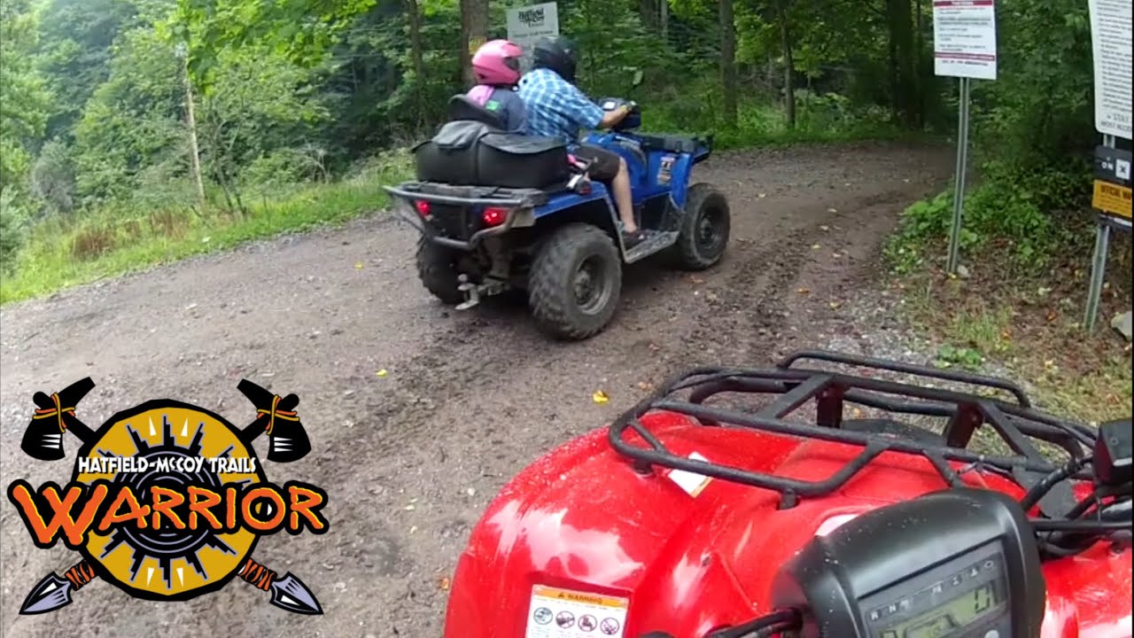 Hatfield McCoy Warrior Trail 30 & 32: Yamaha Kodiak 700, Honda Rancher ...
