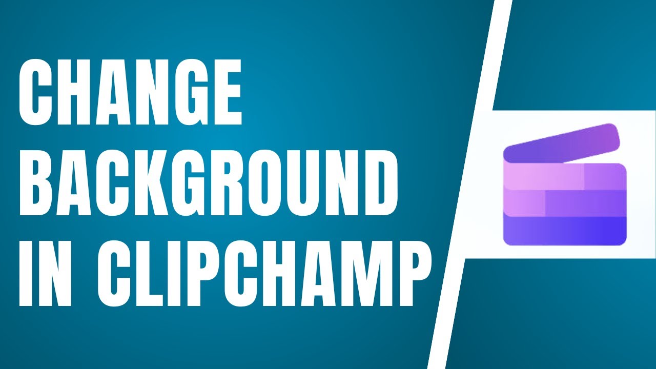 How To Change Background In Clipchamp - YouTube