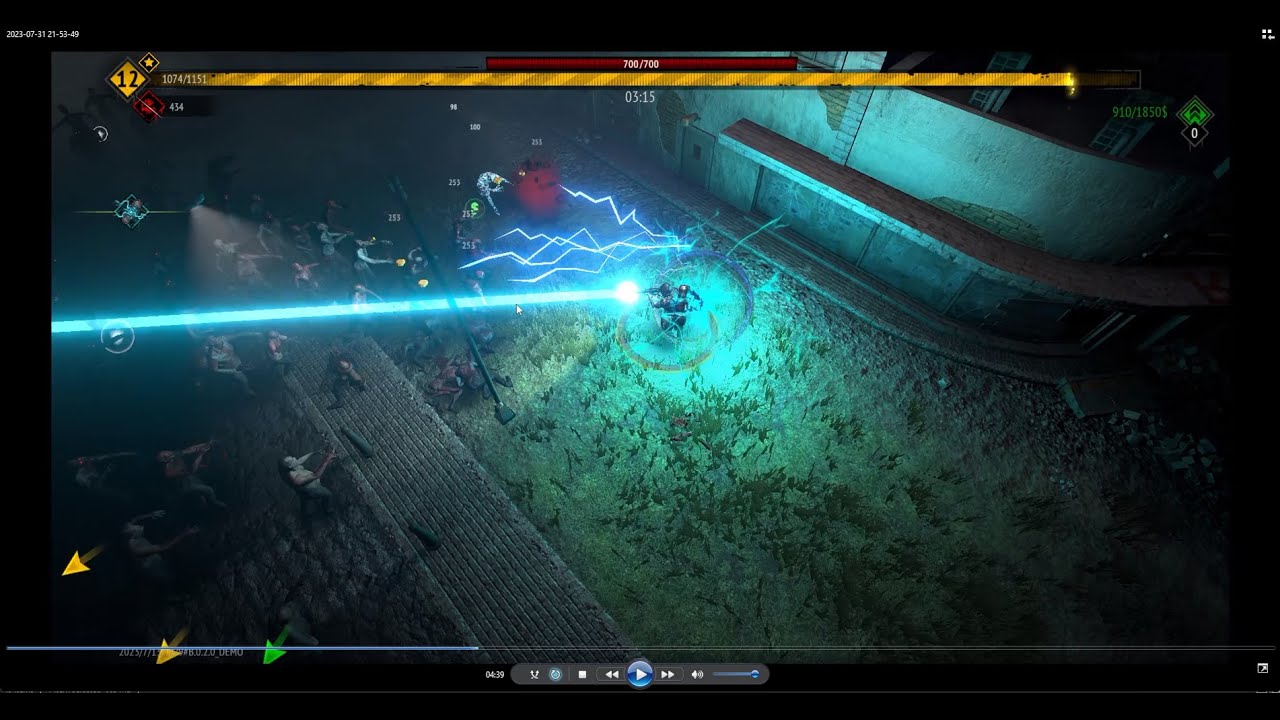 Engineer + Laser Solo Run -- Yet Another Zombie Survivors Demo | Game ...