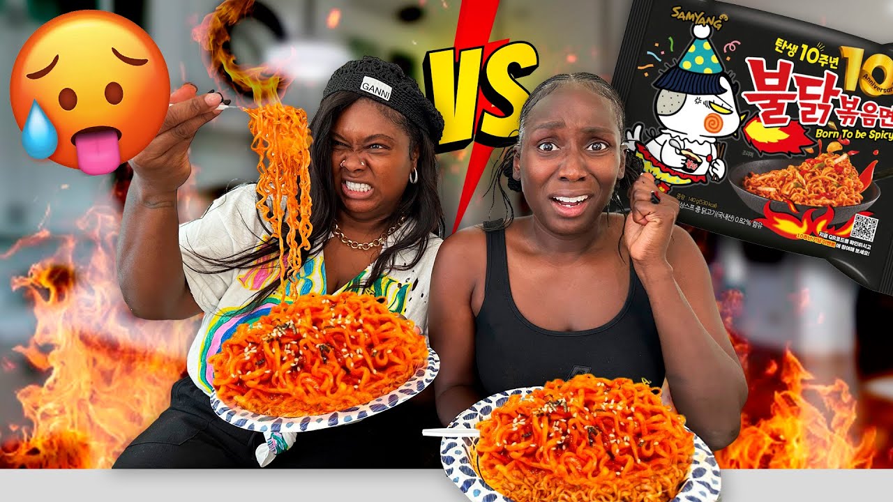 EXTREME NUCLEAR SPICY NOODLES CHALLENGE - YouTube