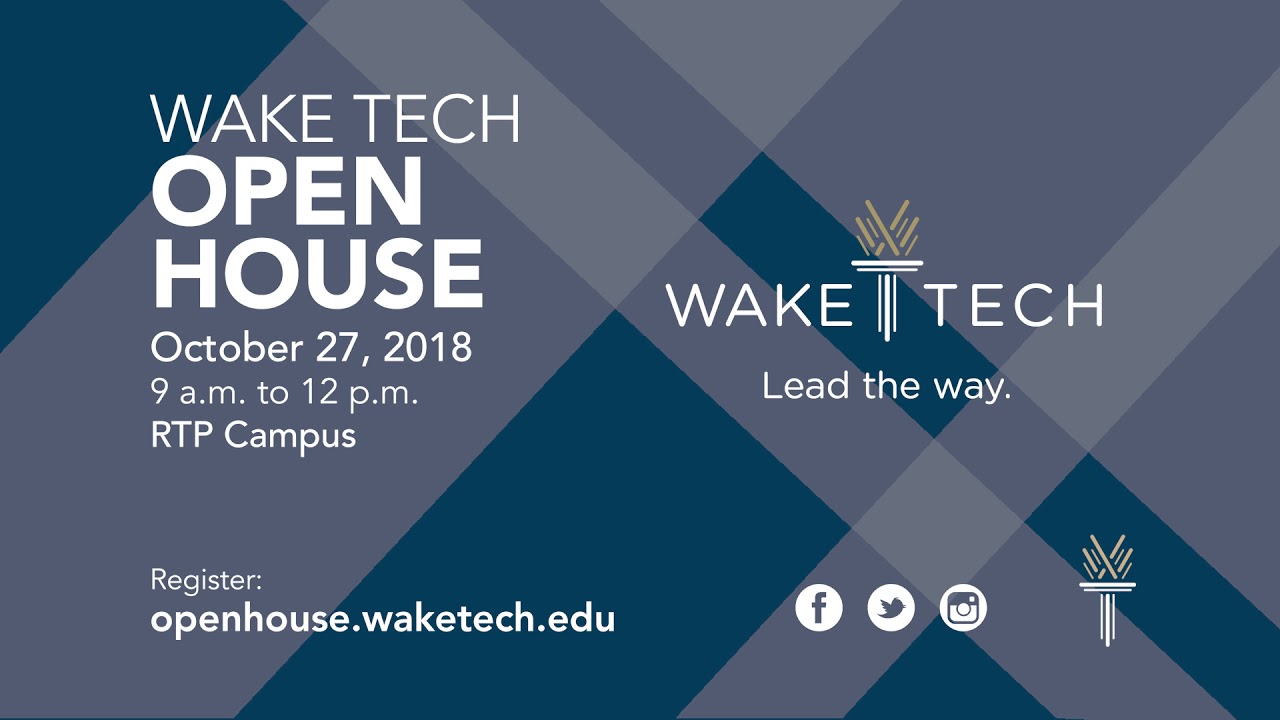 Wake Tech Open House: Hosted by Wake Tech RTP - YouTube