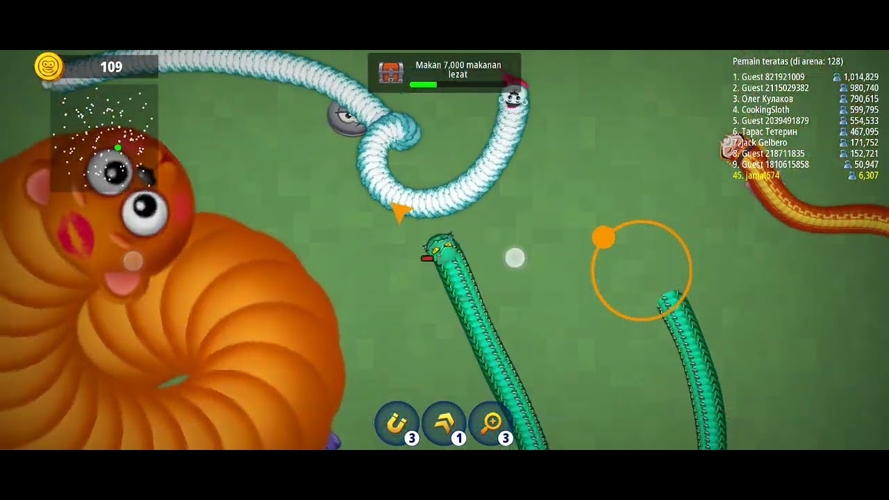 dua cacing alaska!!!!-worm zone io indonesia - YouTube