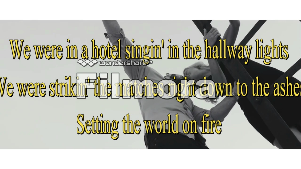KENNY CHESNEY (ft pink) "Setting The World On Fire" lyric video - YouTube