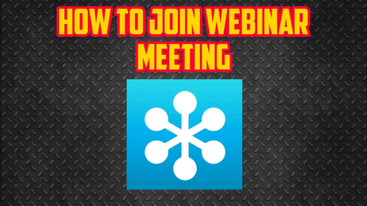 How to join Webinar Meeting - YouTube
