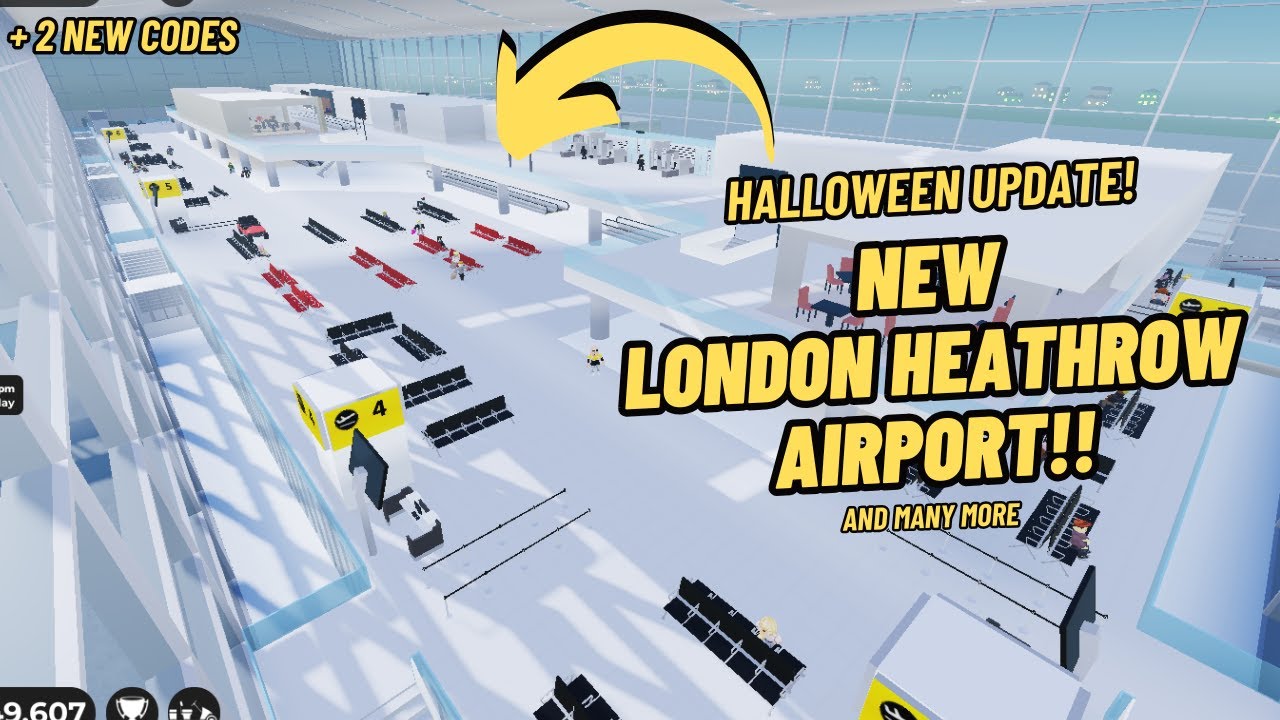 NEW Halloween Update + NEW Airport at Cabin Crew Simulator | ROBLOX ...