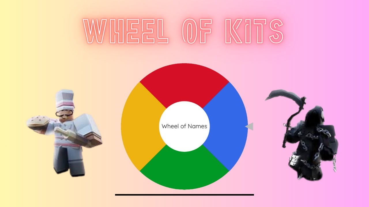 Wheel of kits (Roblox Bedwars - YouTube