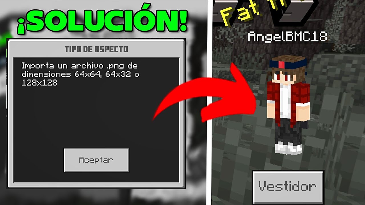 Cómo solucionar el PROBLEMA al IMPORTAR SKINS en Minecraft PE | Solución Minecraft no reconoce ...