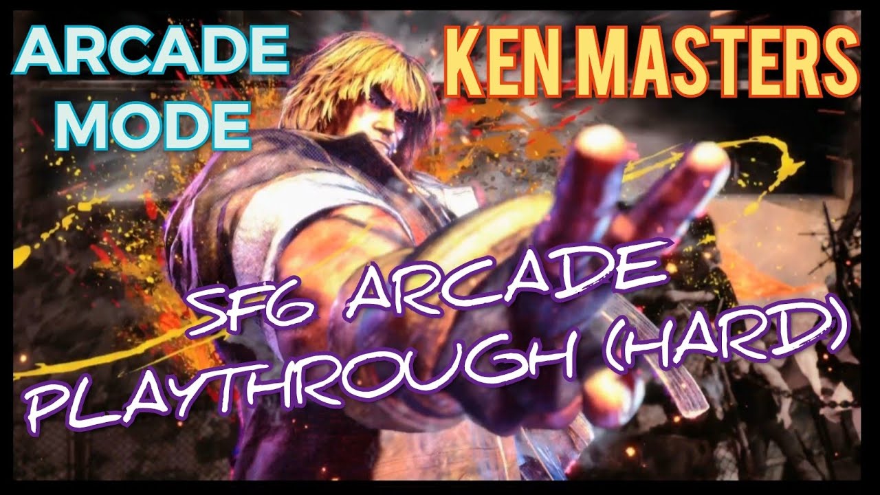 Ken Masters full Arcade story mode (Hard) #streetfighter # ...