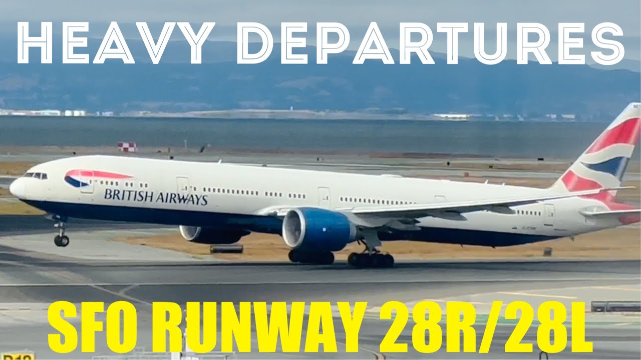Long-Haul Wide-Body Jets take to the skies @ SFO! - YouTube