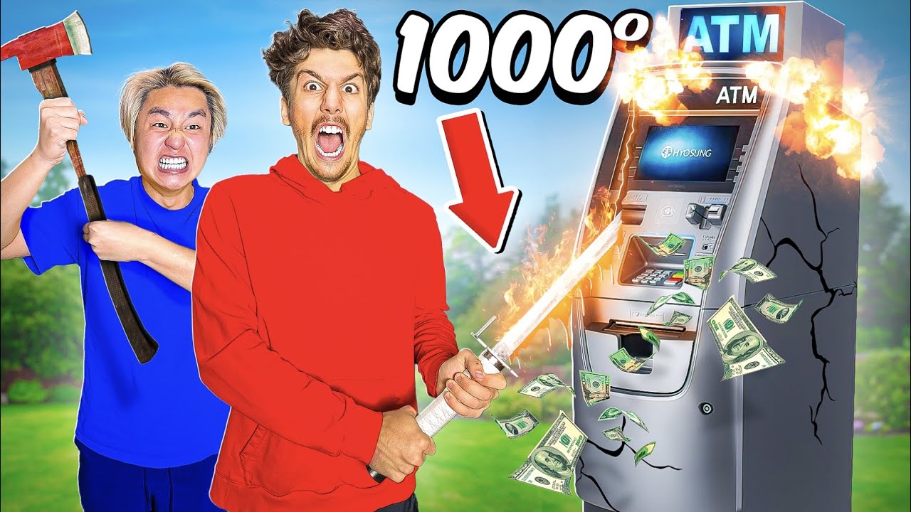 BREAK Into ATM = Keep WHAT'S INSIDE ($10,000) - YouTube