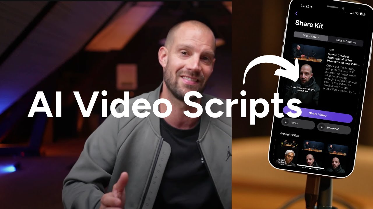 Use AI to create video scripts from your Youtube Videos - YouTube