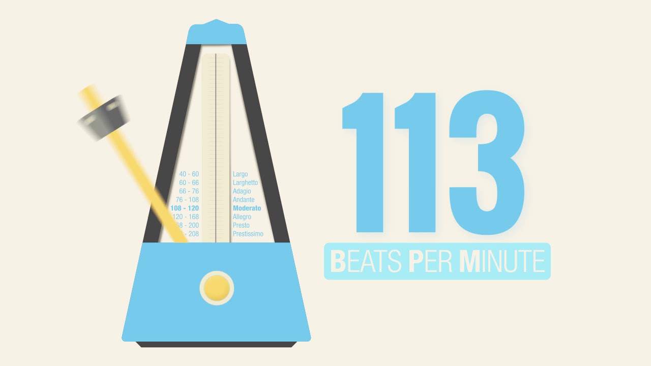 113 BPM Metronome | The BLuetiFuLL MeTRoNoME - YouTube