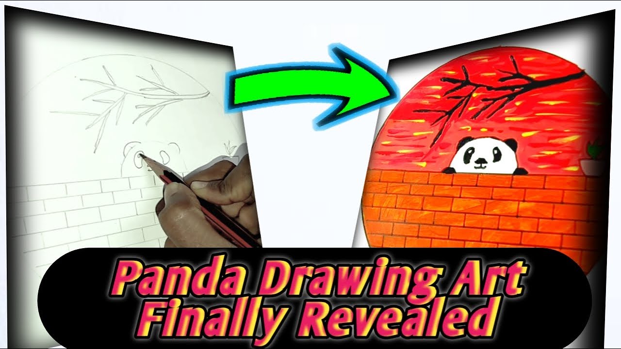 Creating Panda Magic Drawing and Coloring | Acrylic Painting - YouTube