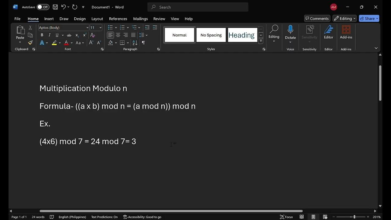 Multiplication Modulo n - YouTube