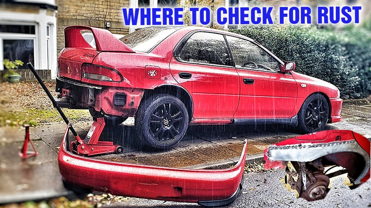 WHERE TO CHECK FOR RUST ON A CLASSIC SUBARU IMPREZA | GC8 GF8 - YouTube