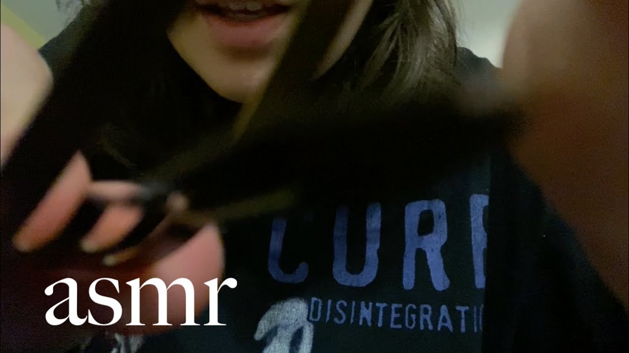 Lo-Fi Hair Clipping ASMR | Soft Comb, Clips, & Bobby Pins, Up-Close ...