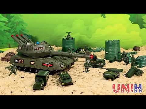 Do you know what's in the tank?---UNIH Army Tank Toys SET#soldiers toys