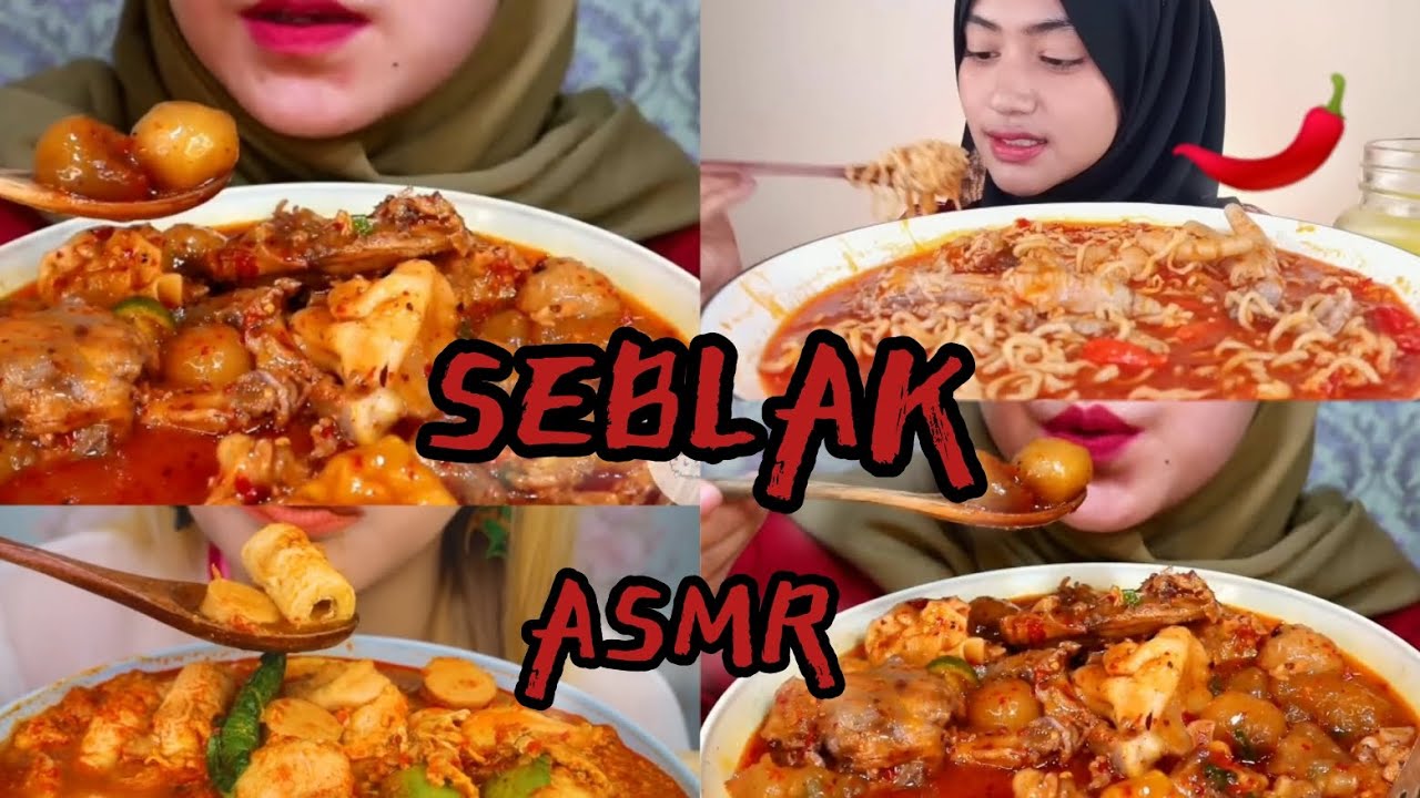 MUKBANG SEBLAK🤯🌶️🌶️ | ASMR COMPILATION INDONESIAN FOOD - YouTube