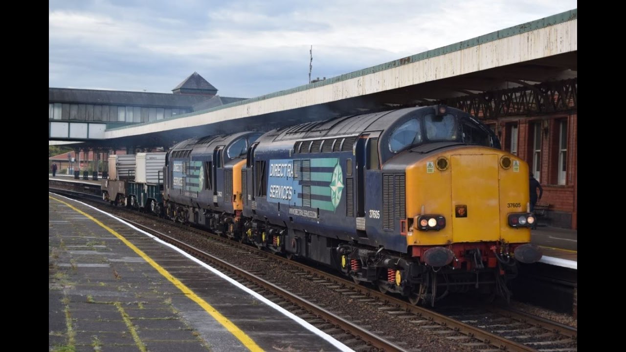 #745: [Flask] DRS Class 37605 & 37603 pass Llandudno Junction (21/10/16 ...