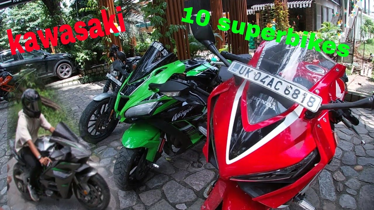 super bikes kawasaki | h2 |zx10R and meet s3k vlog in | Ramnagar uttrakhand #vlog - YouTube