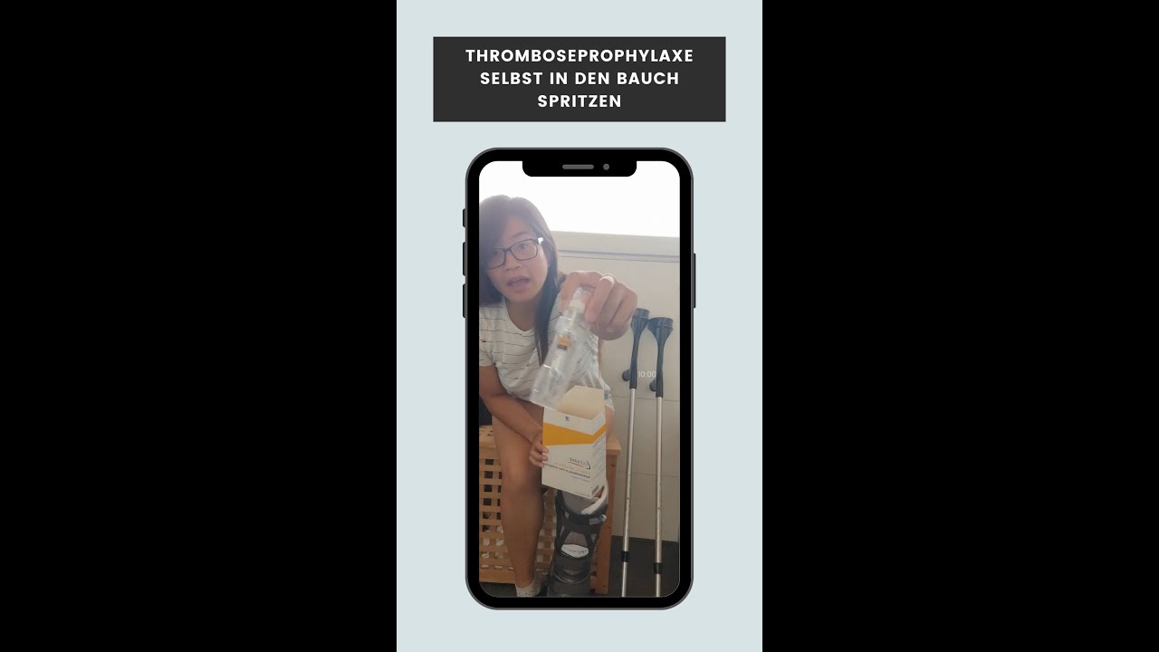 Thromboseprophylaxe (Clexane) selbst in den Bauch spritzen ...