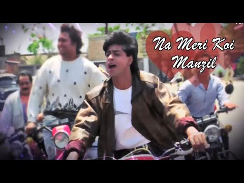 Na Meri Koi Manzil hai Na koi thikana Status Video💞 lyrics Video 💕 Shahrukh Khan status | 90s songs