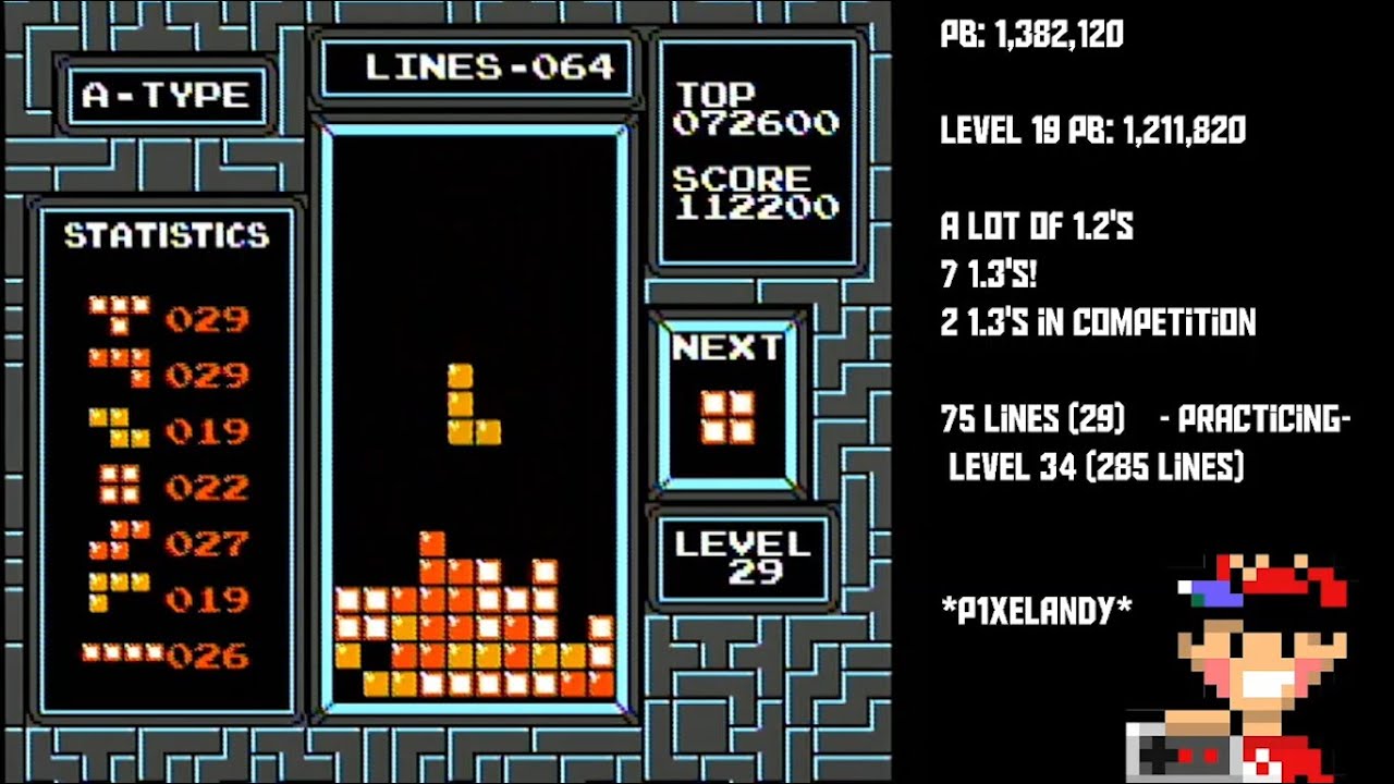 NES Tetris - 111 Lines on Killscreen - YouTube