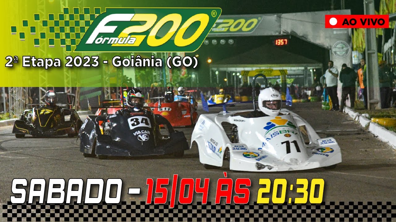 FÓRMULA 200 | Corrida 2 | 2ª Etapa 2023 | Goiânia (GO) | Ao Vivo - YouTube