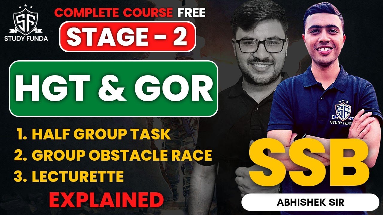 Half Group Task | Group Obstacle Race | Lecturette | GTO Tasks | Stage ...