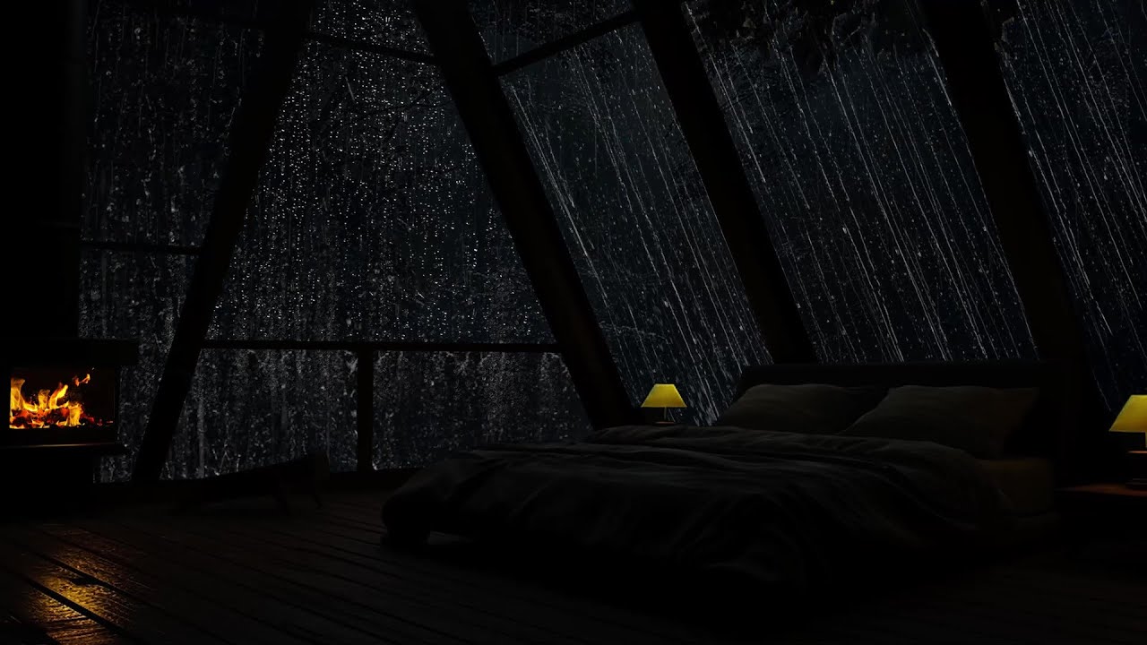 Fall Asleep - Calm Your Mind with Heavy Rain, Wind, and Thunder for a ...