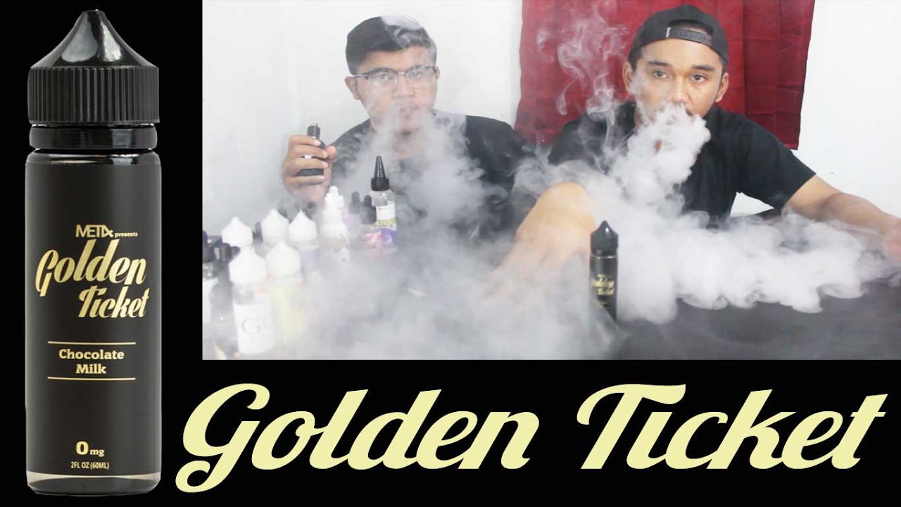 sobatvapers#7 Review E-Liquid GOLDEN TICKET // Choco Milk - YouTube