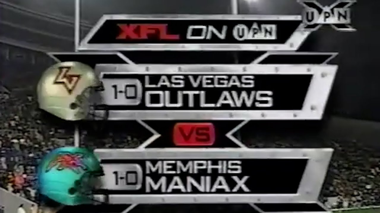 XFL 2001 - Week 2, Game 4 - Las Vegas Outlaws at Memphis Maniax - YouTube