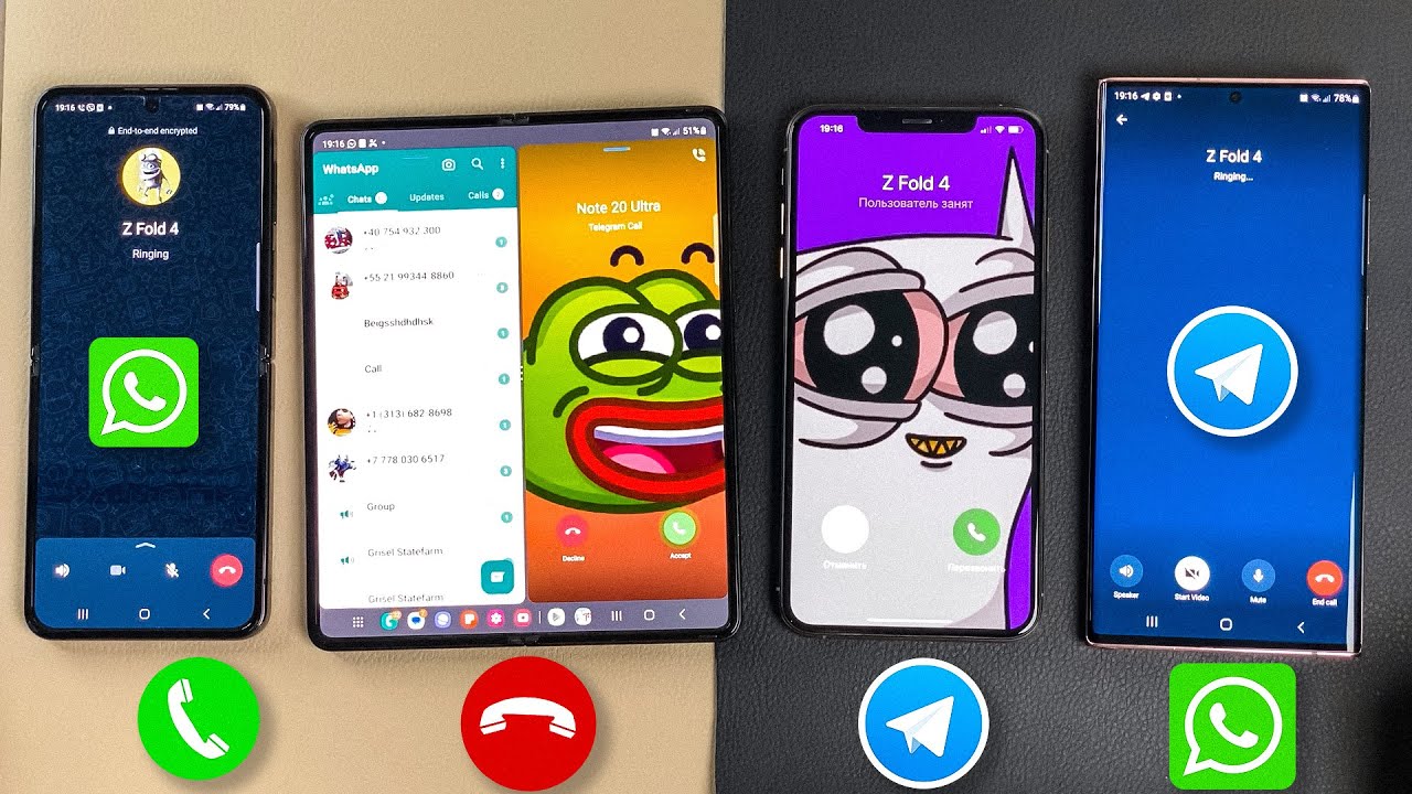 WhatsApp + Telegram + Incoming Call at the Same Time iPhone XS Max ...