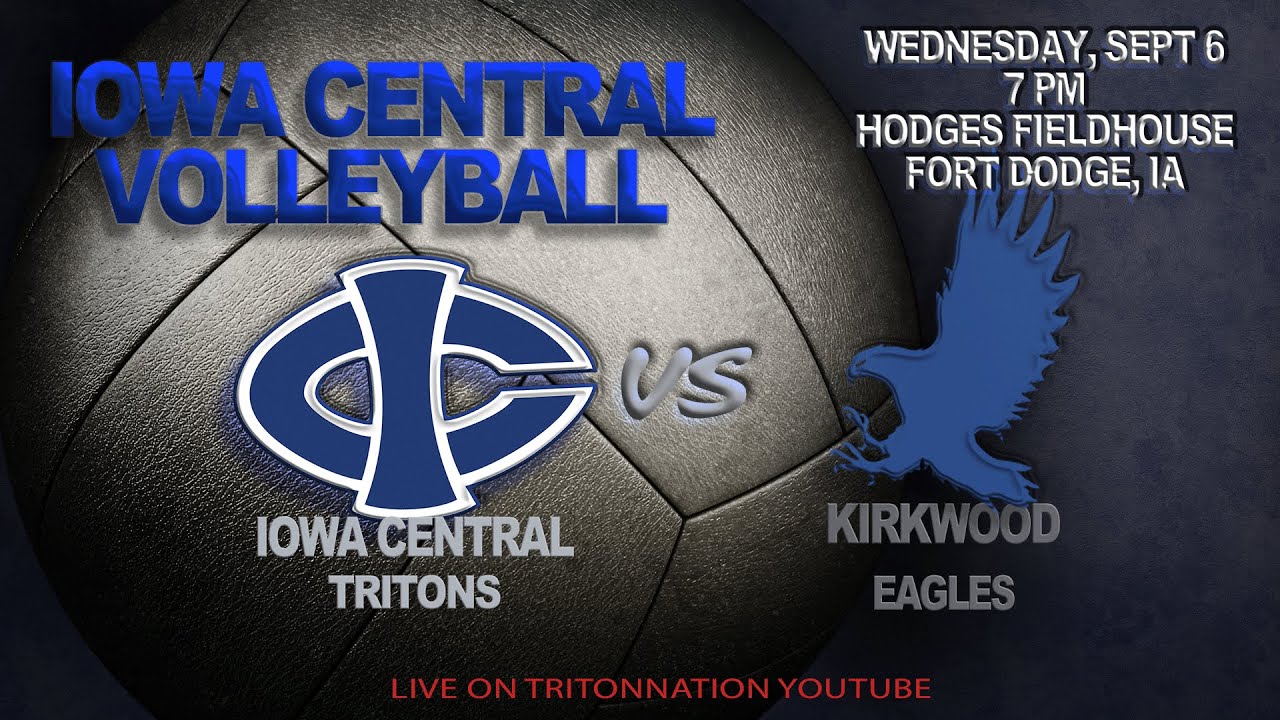 Iowa Central Volleyball: Tritons vs. Kirkwood Eagels - YouTube