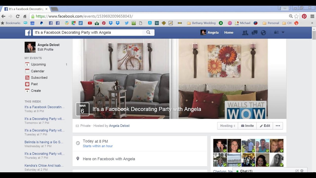 Getting ready for a Facebook Decorating Party - YouTube