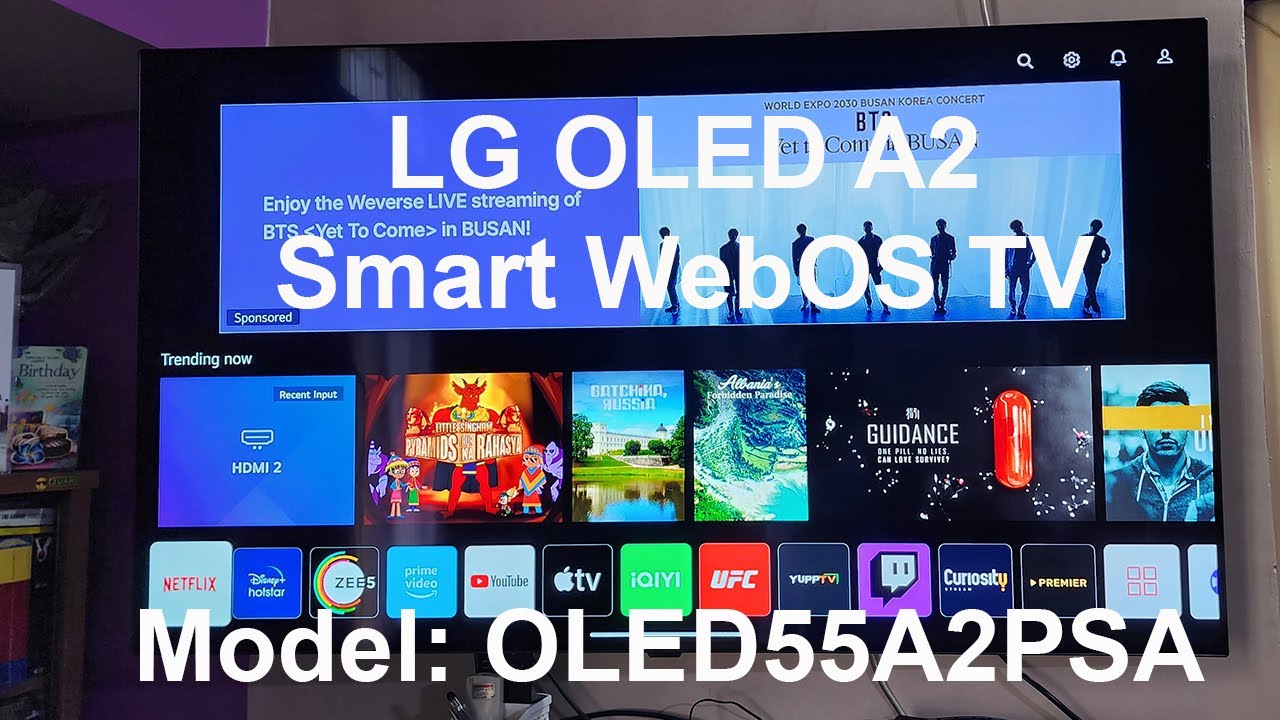 LG OLED A2 Ultra HD (4K) Smart WebOS TV - Quick Unboxing and Overview! - YouTube