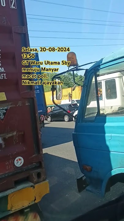 kemacetan melanda pada merayap dr GT Waru utama surabaya - Manyar. padat merayap ntah krn apa ...