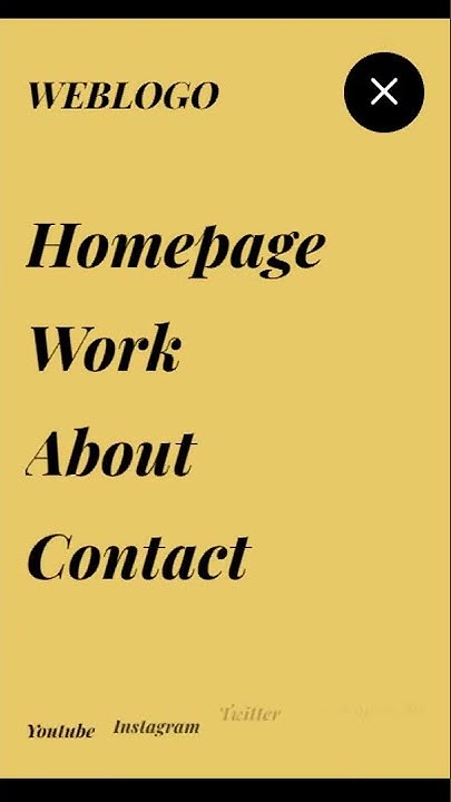 Full Screen Overlay Responsive Navigation Bar Design Using Html, Css And Gsap - YouTube