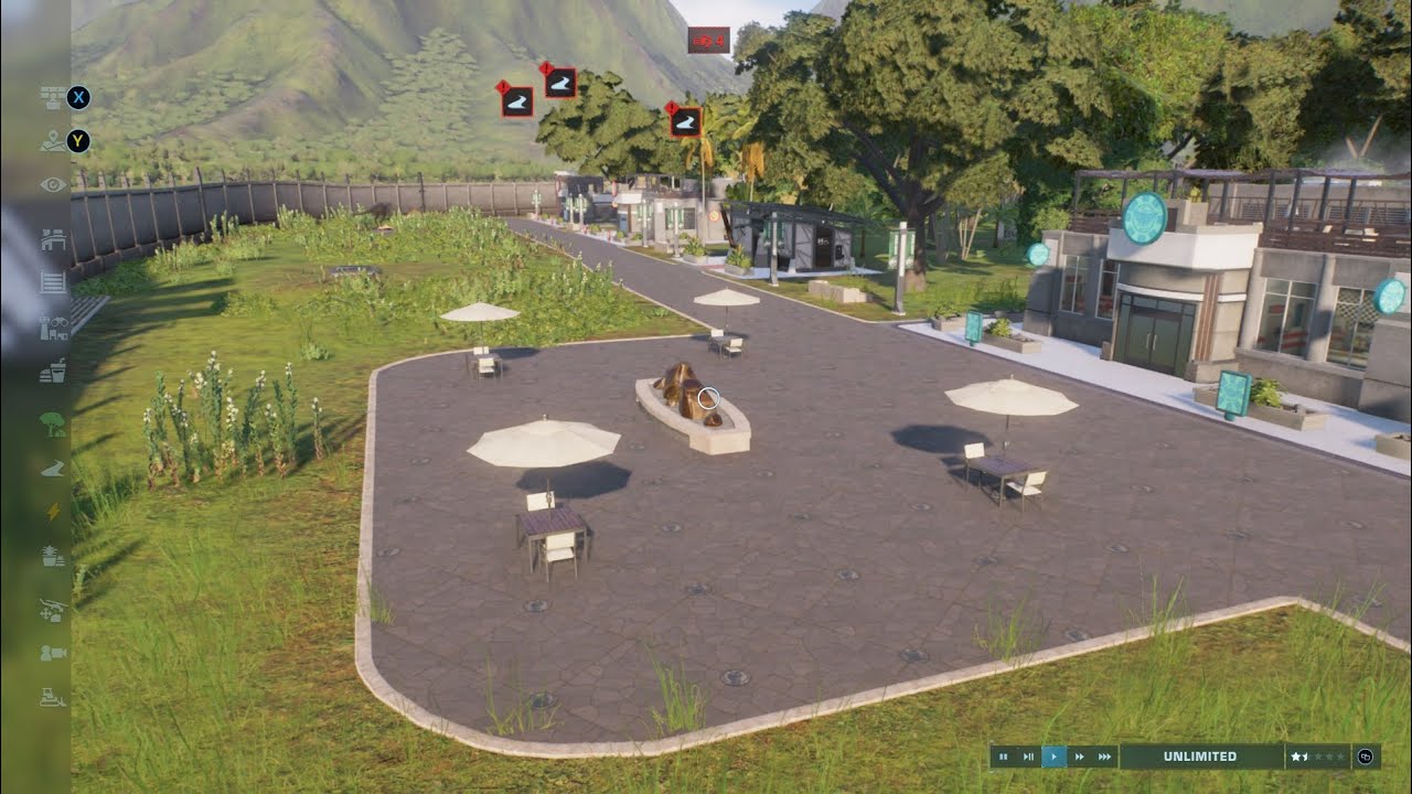 Main Street Scorpius Rex Enclosure Jurassic World Evolution 2 Creative ...