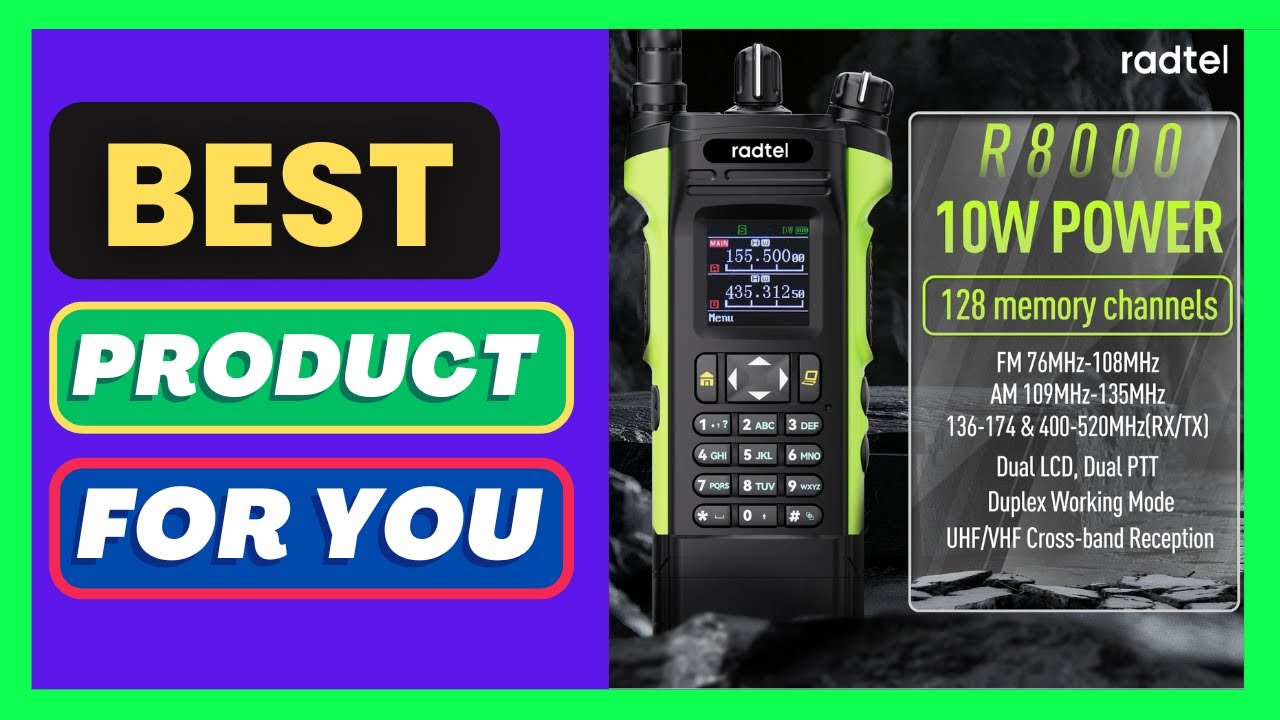 Radtel R8000（APX-8000)136-174/400-520Mhz Ham Radio Dual DisplayBest ...
