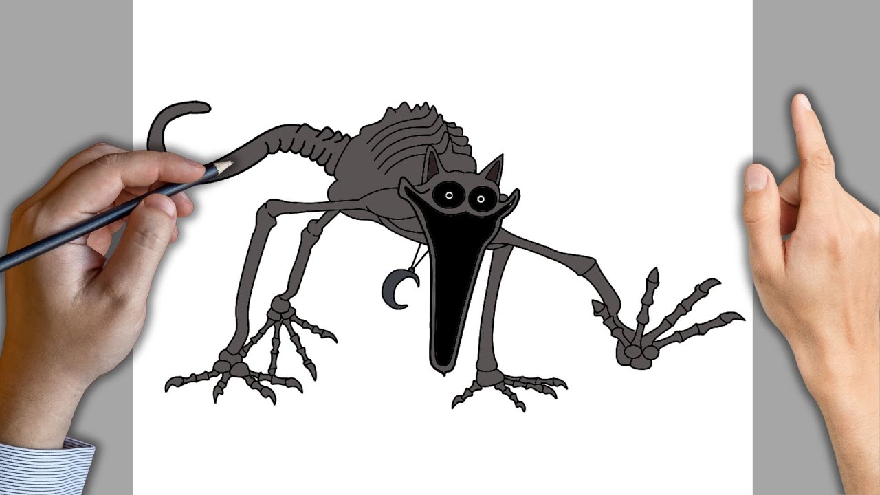 How to draw Nightmare Catnap | Poppy Playtime | Step by Step - YouTube