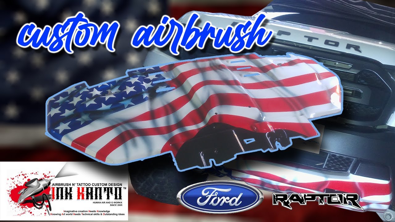Ford Raptor Custom Airbrush //Inkkanto Custom Paint - YouTube