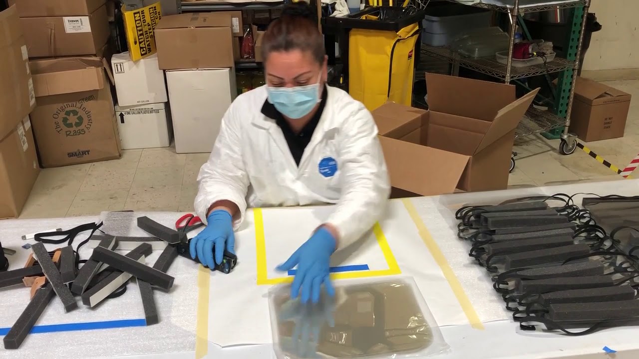 How to assemble face shields - YouTube